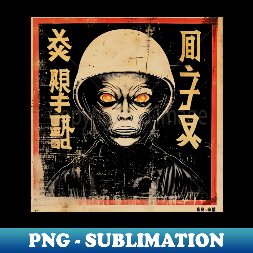 Vintage Japanese Alien Astronaut Cool Japanese Sci-Fi Space | Inspire ...