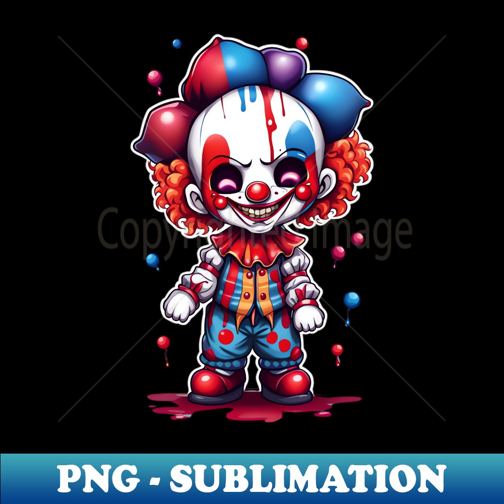 Chibi Killer Clown - Fun Cartoon Character - Digital Sublima | Inspire ...