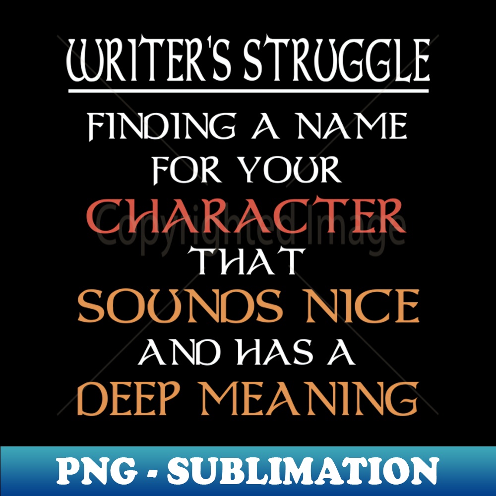 Author Writer Book Character Names Funny Gift - PNG Transpar | Inspire ...
