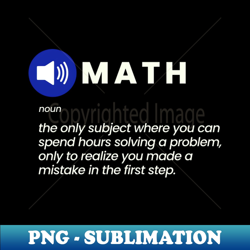 Funny Math Joke - Retro PNG Sublimation Digital Download - B | Inspire Uplift
