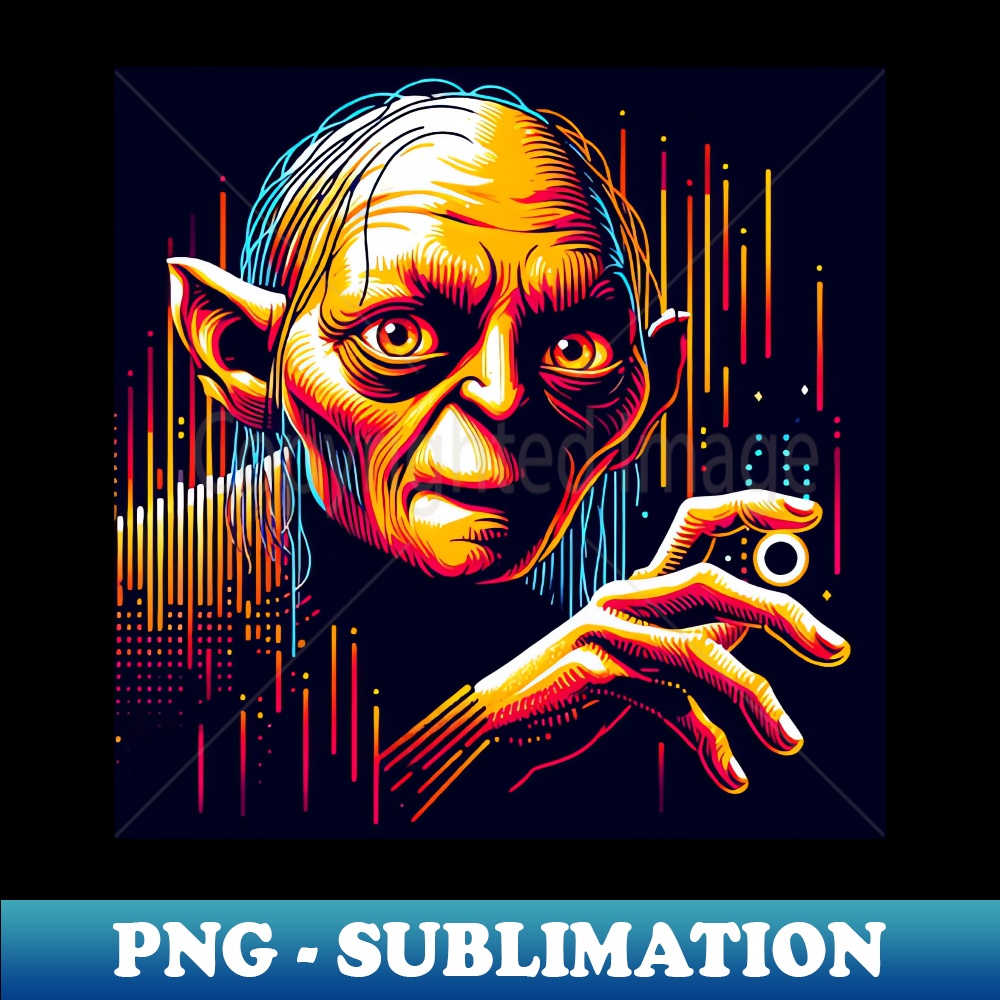 Gollum lord of the rings - PNG Transparent Sublimation File | Inspire ...