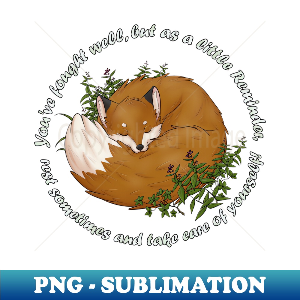 Sleeping red fox - Creative Sublimation PNG Download - Unlea - Inspire Uplift