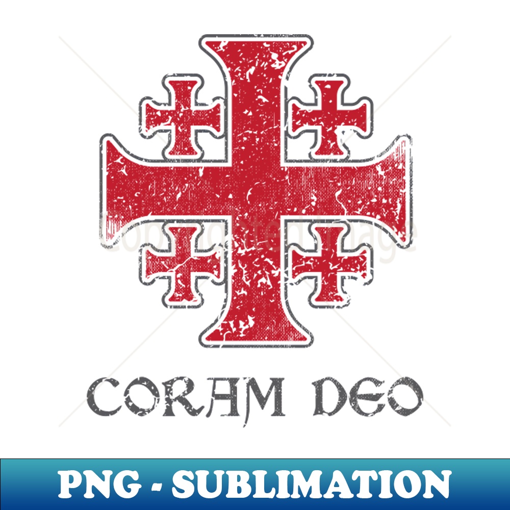 Coram Deo Jerusalem Cross - PNG Transparent Digital Download | Inspire ...