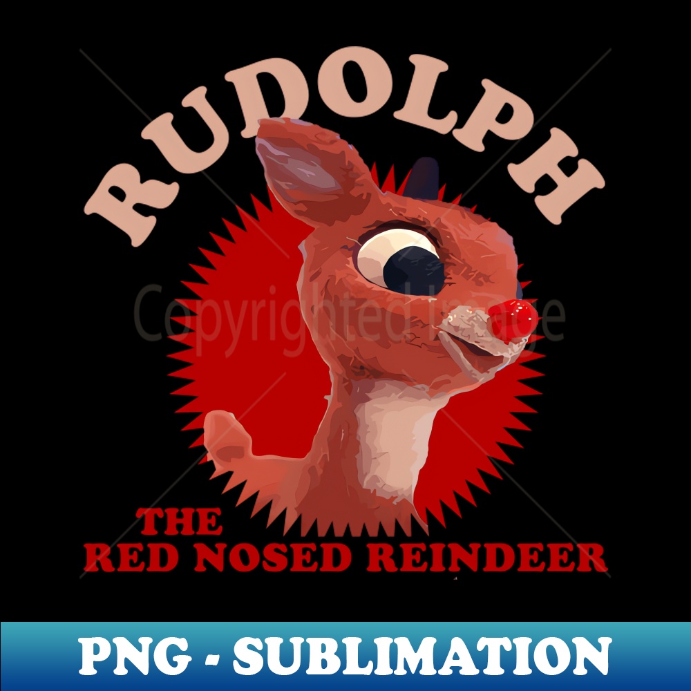 Watercolor Rudolph The Red Nosed Reindeer Christmas - High-R | Inspire ...