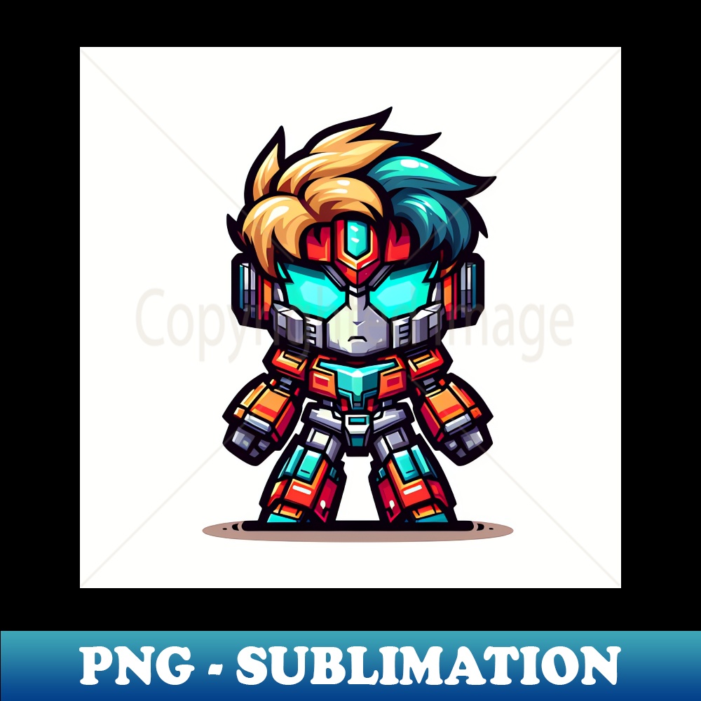 Chibi mecha robot boy - Stylish Sublimation Digital Download | Inspire ...