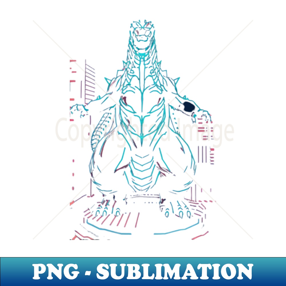 Godzilla Minus One design VIII - Retro PNG Sublimation Digit - Inspire ...