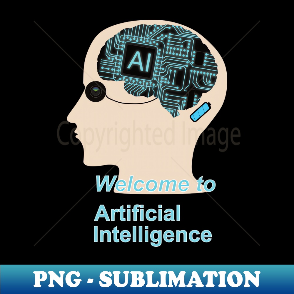 Head of a human with brain and electronic eye - Instant PNG | Inspire ...