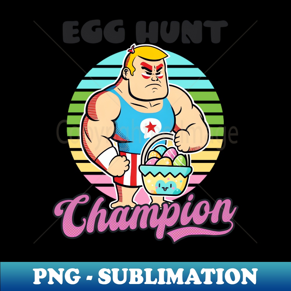 Wrestling Easter Shirt Egg Hunt Champion - PNG Transparent | Inspire Uplift