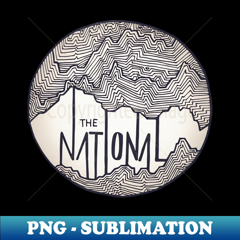 The National Band Retro Logo - PNG Sublimation Digital Downl - Inspire Uplift