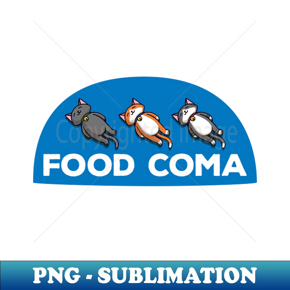 Sleepy Cartoon Cats in the Food Coma - version for the light | Inspire ...