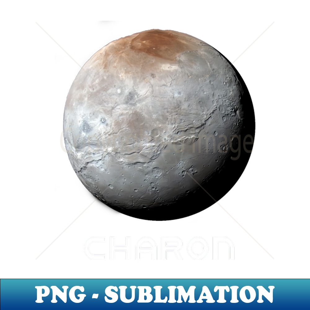 Charon moon of Pluto - High-Resolution PNG Sublimation File | Inspire ...