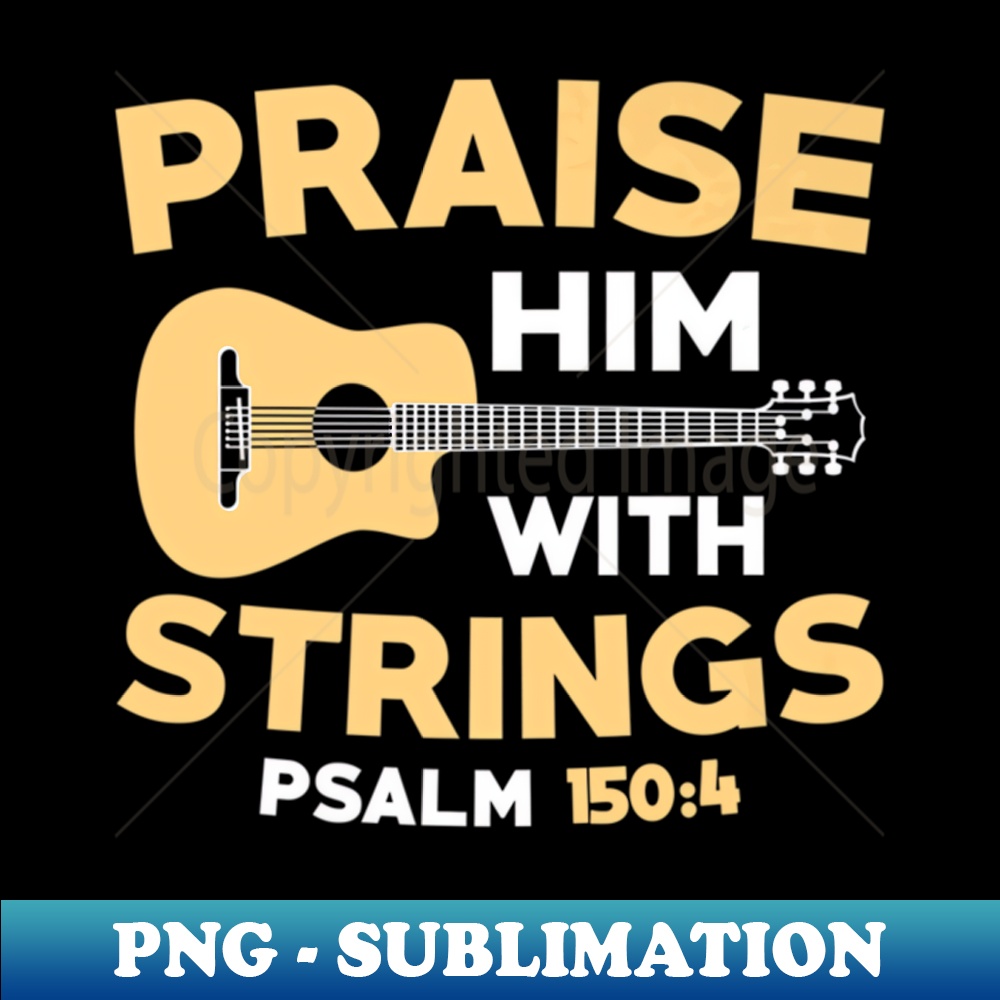 Church Guitar Bass Jesus Christ - Sublimation-Ready PNG File | Inspire ...