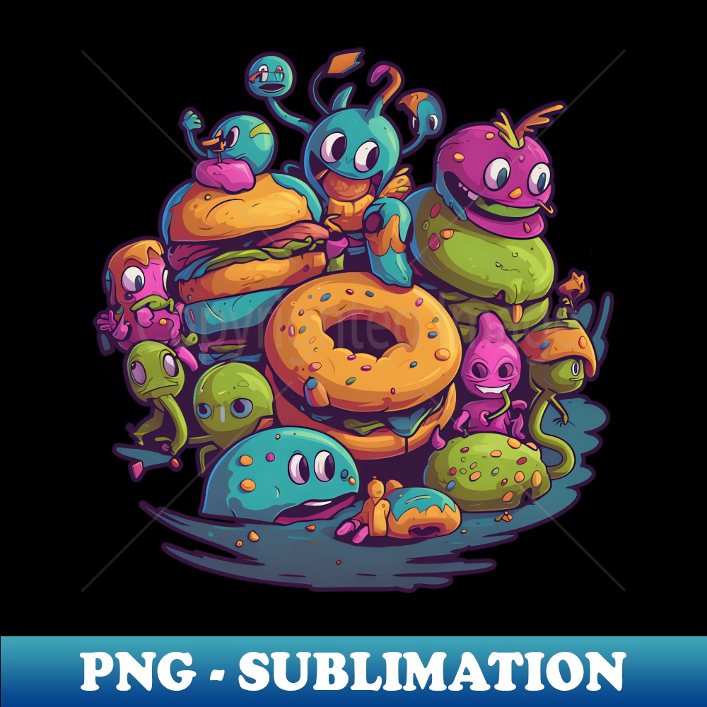 Donut Alien Shirt Aliens On And In Donuts - Stylish Sublima | Inspire ...