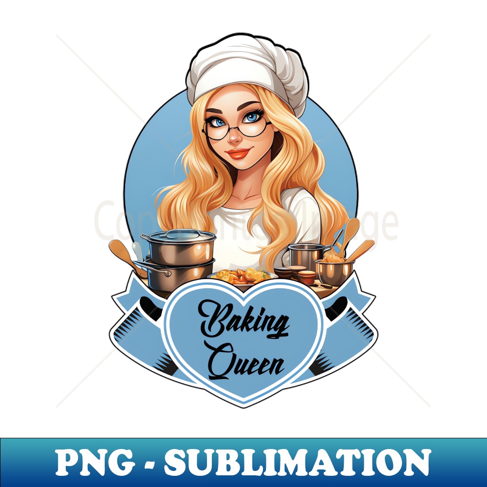 Baking Queen Beautiful Girl Illustrations - PNG Transparent | Inspire ...