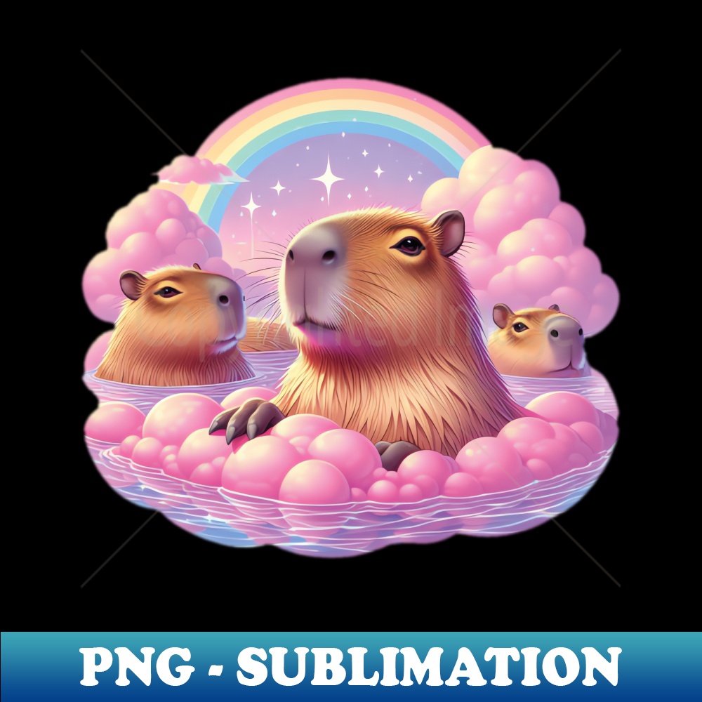 Capybara Hot Springs - Elegant Sublimation PNG Download - In | Inspire ...