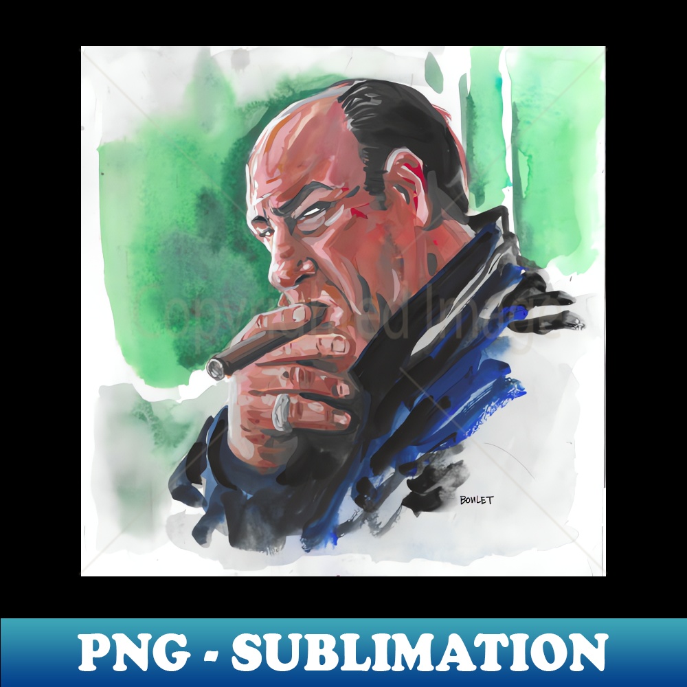 Tony Soprano smoking a cigar - PNG Transparent Sublimation F | Inspire ...