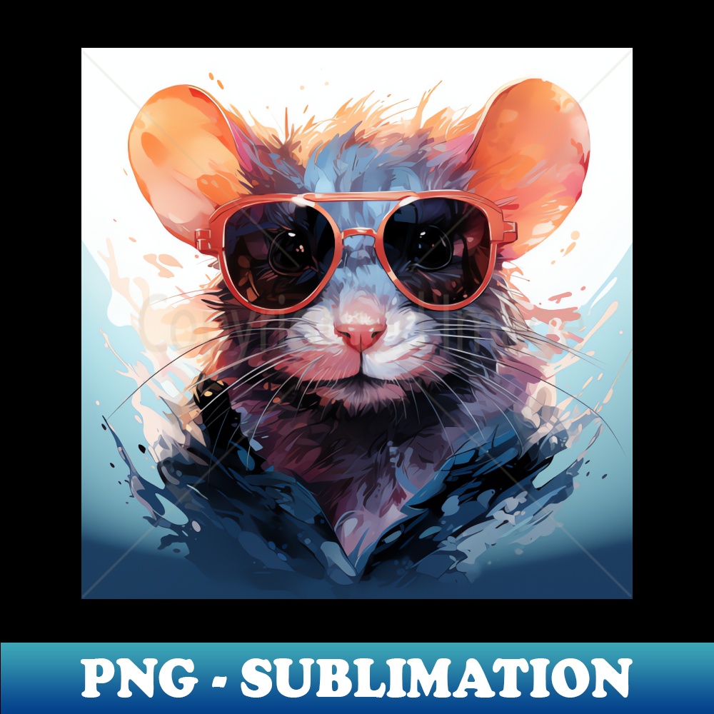 Cool Rat-tastic Rat - Instant PNG Sublimation Download - Unl | Inspire ...