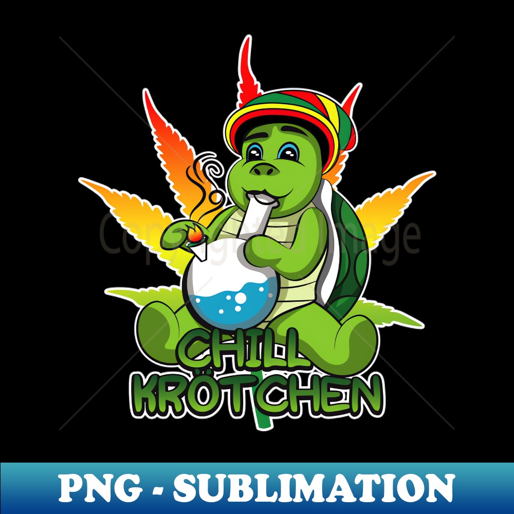420 Stoned Turtle Ganja Bong Smoker - PNG Transparent Sublim | Inspire Uplift