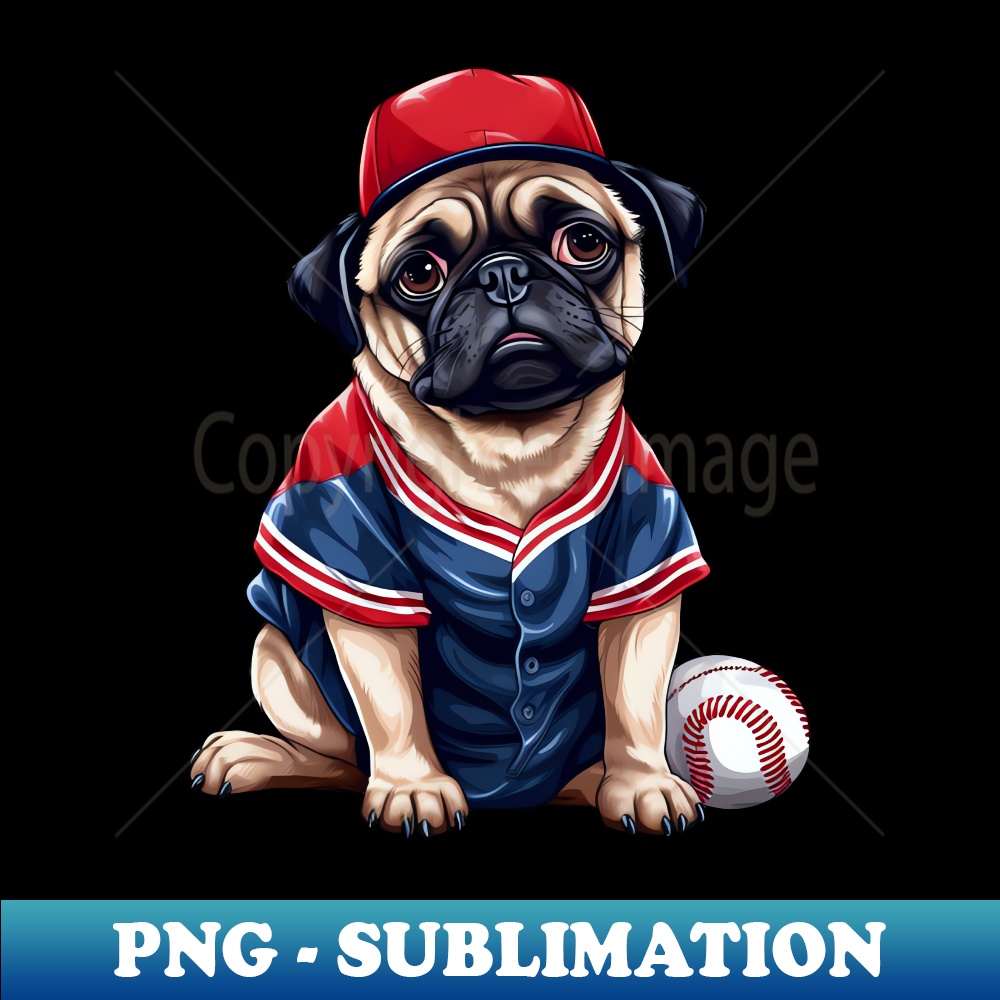 4th Of July Baseball Shirt Pug In A Baseball Jersey - Elega | Inspire ...
