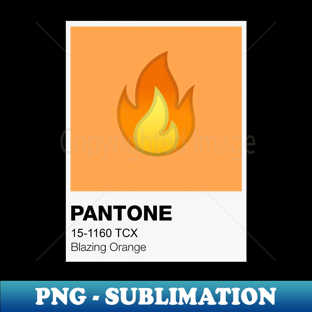 Pantone Blazing Orange - Unique Sublimation PNG Download - P - Inspire ...