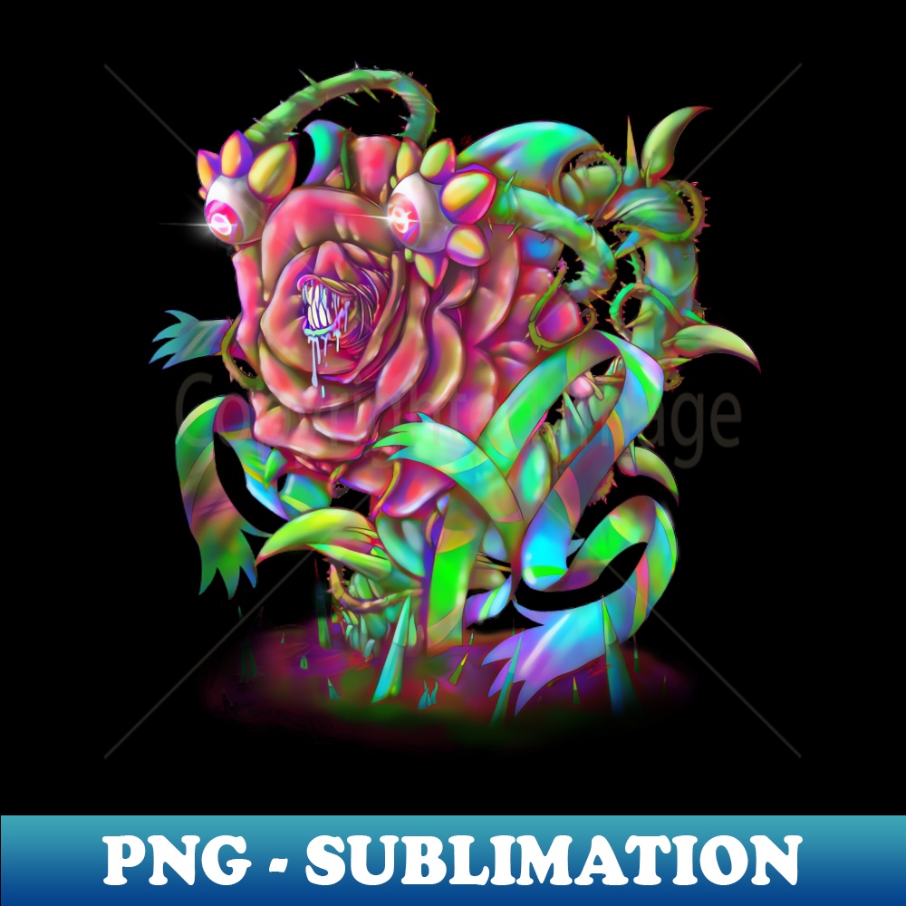 Monster Rose - Instant Sublimation Digital Download - Bold & | Inspire ...