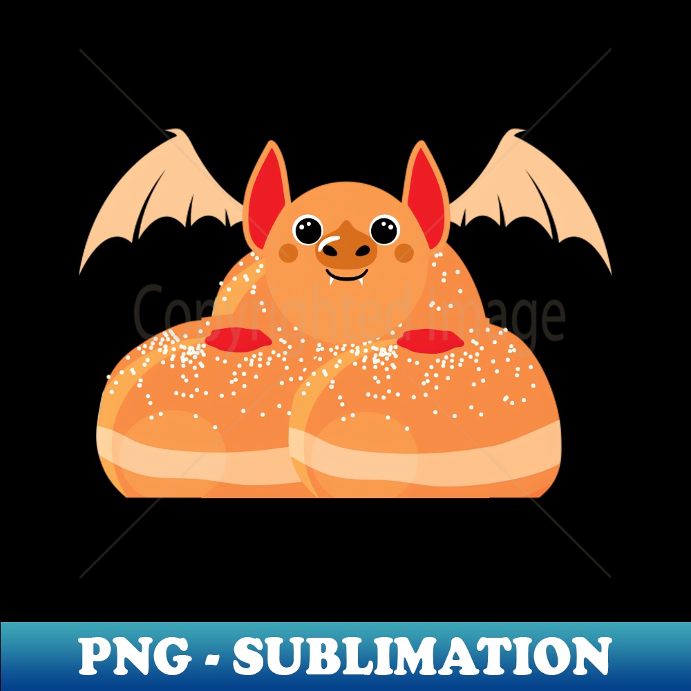 Jelly donut bat - PNG Transparent Sublimation Design - Enhan | Inspire ...