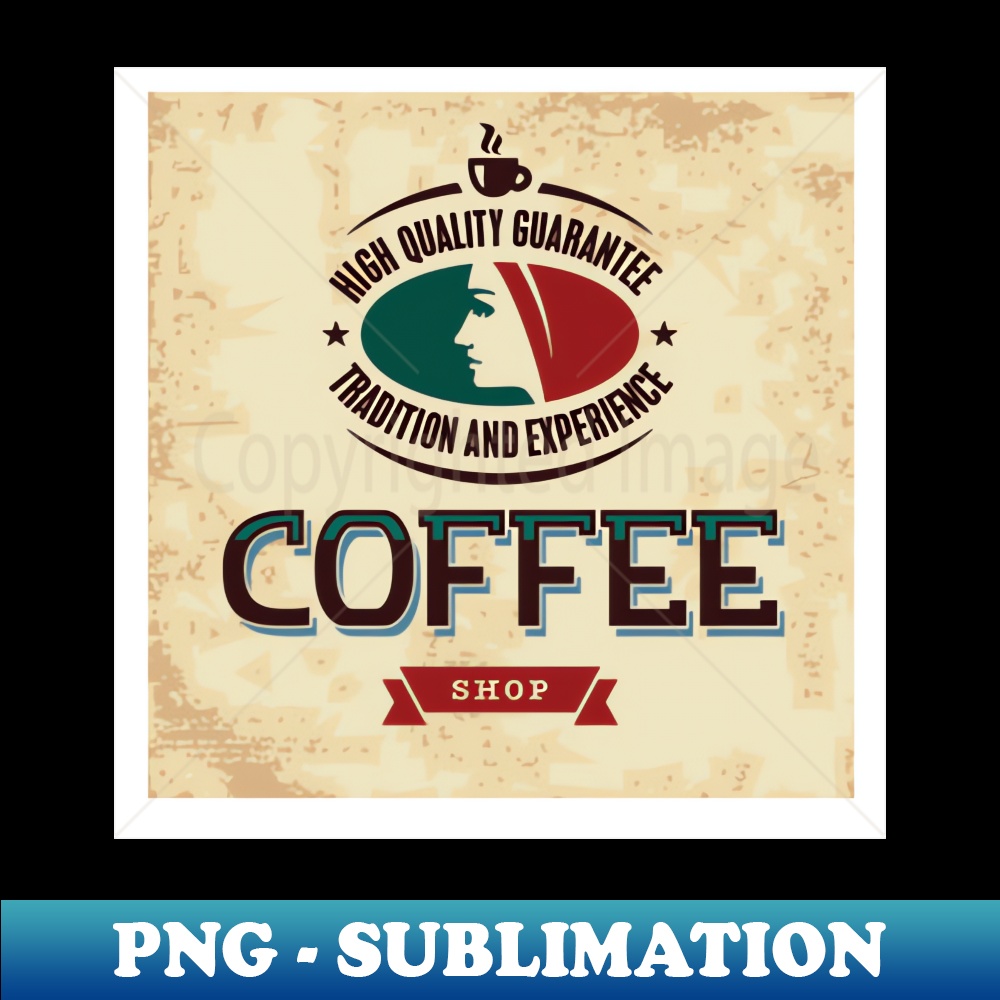 Retro Coffee Shop - PNG Sublimation Digital Download - Perfe | Inspire Uplift