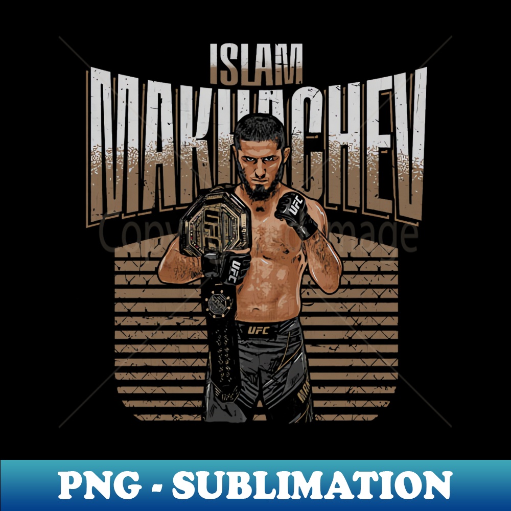 Islam Makhachev Champion Pose - High-Quality PNG Sublimation | Inspire ...
