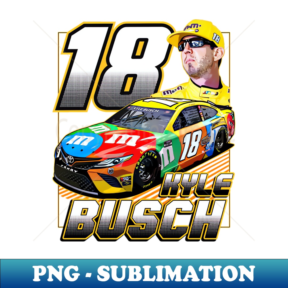 Kyle Busch 18 Champion - Unique Sublimation PNG Download - P | Inspire ...