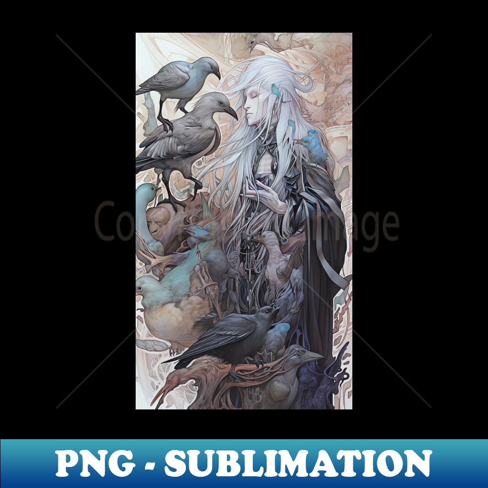 Goth raven - Exclusive Sublimation Digital File - Boost Your | Inspire Uplift