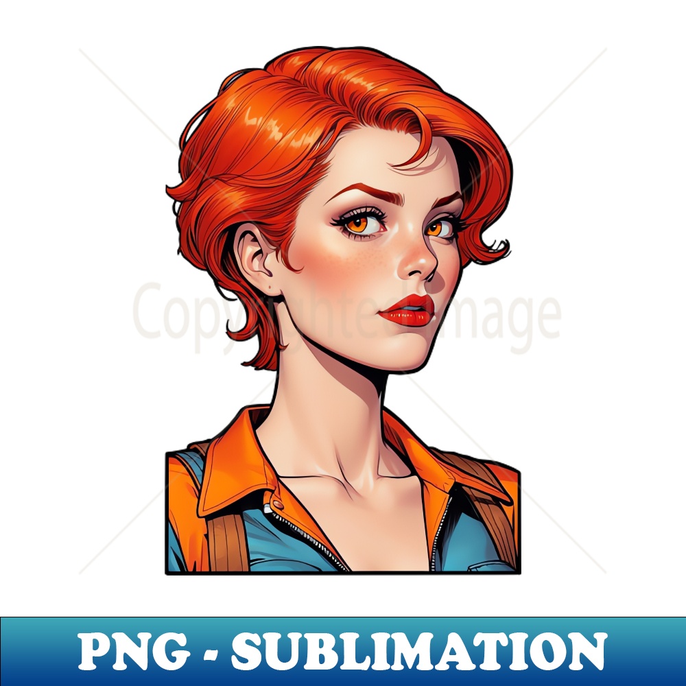 Redhead Pixie Cut - Signature Sublimation PNG File - Vibrant | Inspire ...