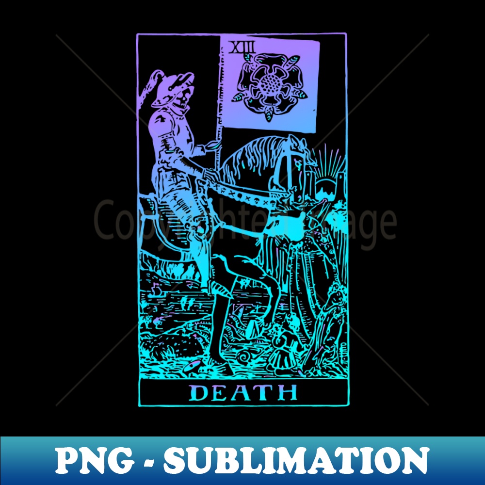 Death Tarot Card Rider Waite Witchy - Trendy Sublimation Dig | Inspire ...