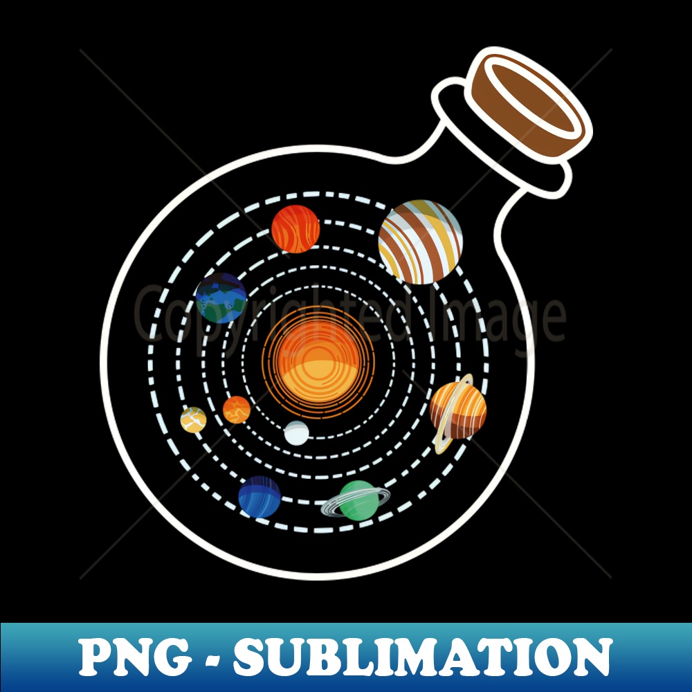 Solar System In A Bottle - Premium Sublimation Digital Downl - Inspire ...