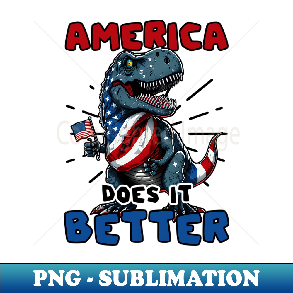 America T-Rex Shirt America Does It Better - Premium Sublim | Inspire ...