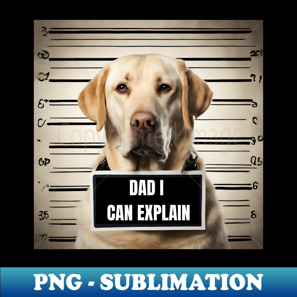 Labrador Retriever as Mugshot police - Decorative Sublimatio | Inspire ...