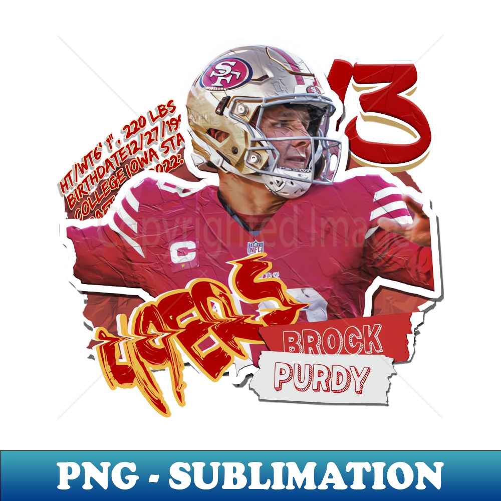 Brock Purdy Football Shirt Tapestry - Professional Sublimati | Inspire ...