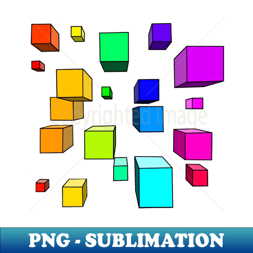 Perspective Squares - Sublimation-Ready PNG File - Bold & Ey | Inspire ...