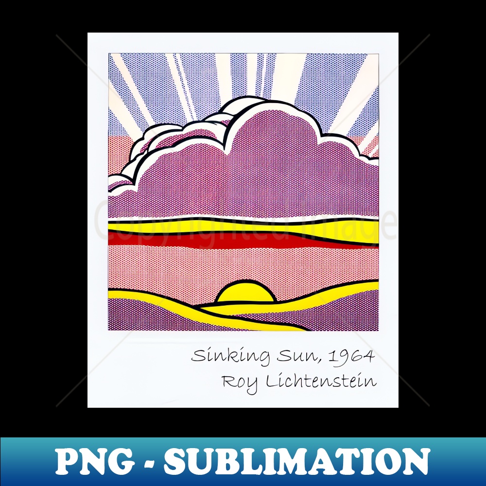 Roy Lichtenstein - Sinking Sun 1964 - Instant Sublimation Di | Inspire Uplift