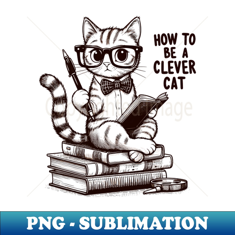 funny clever cat how to be clever cat cat reading books - Vi | Inspire ...