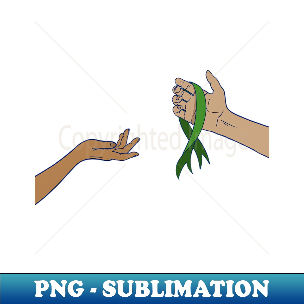 Two Hands Green Ribbon - Organ Transplant Organ Donation - I | Inspire ...
