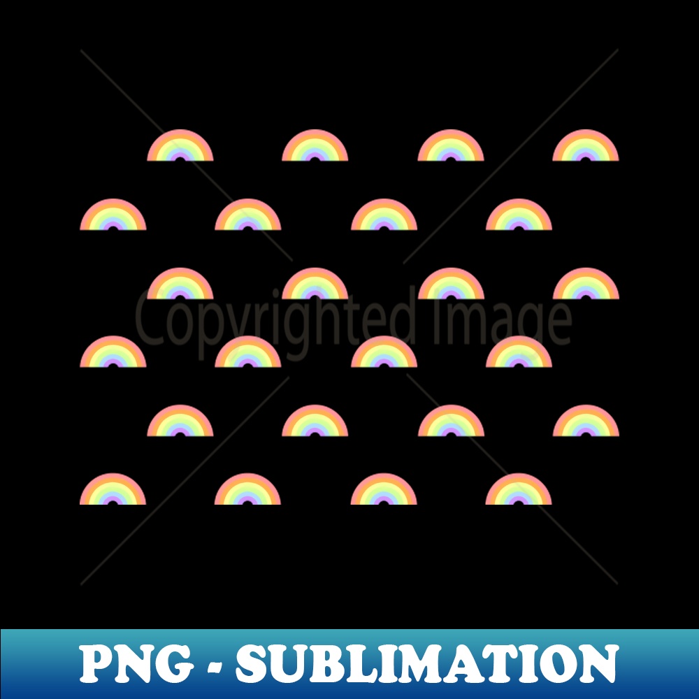 Mini Pastel Rainbows Pattern - Exclusive Sublimation Digital | Inspire ...
