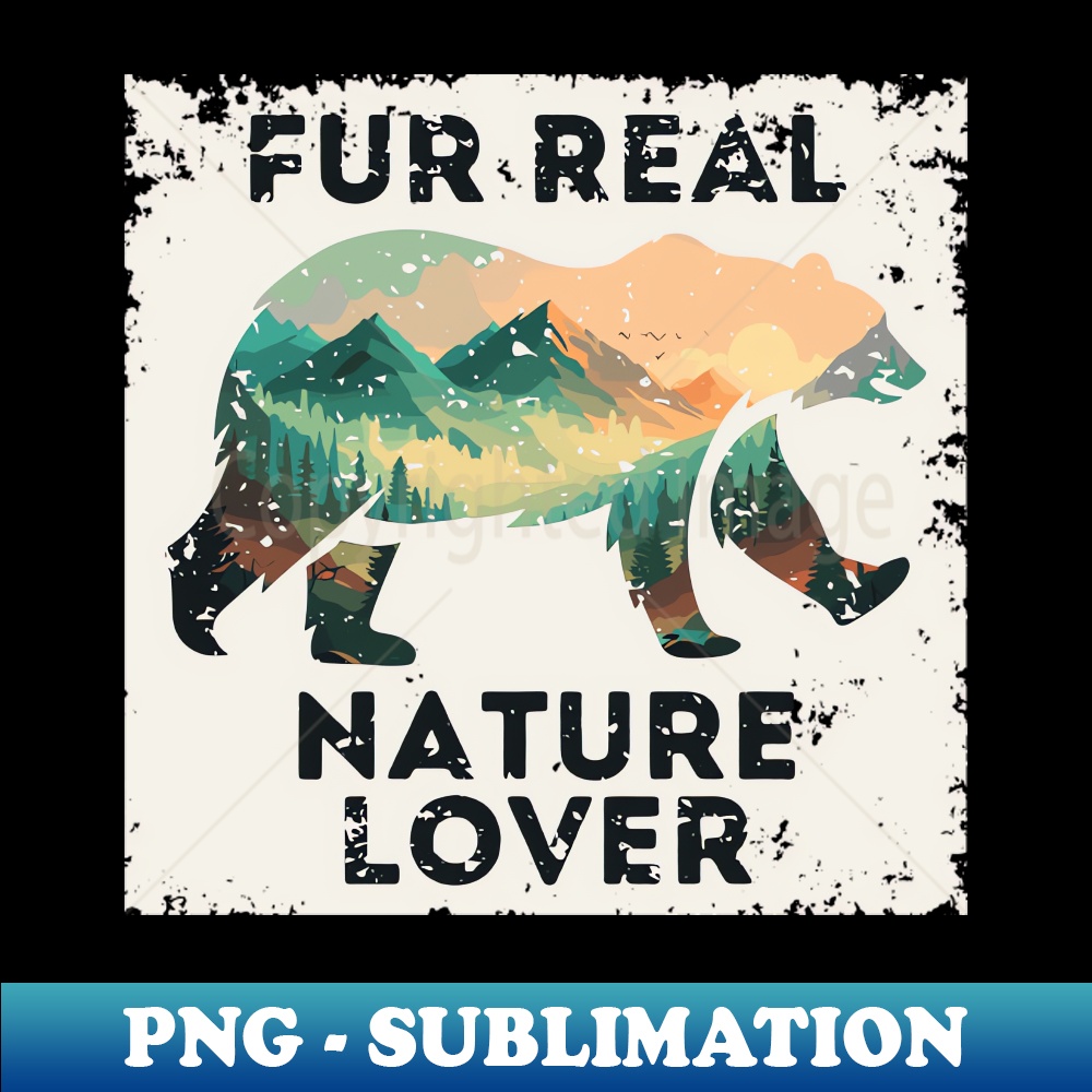 Wilderness Guardian Bear Silhouette Landscape - Instant Subl | Inspire ...