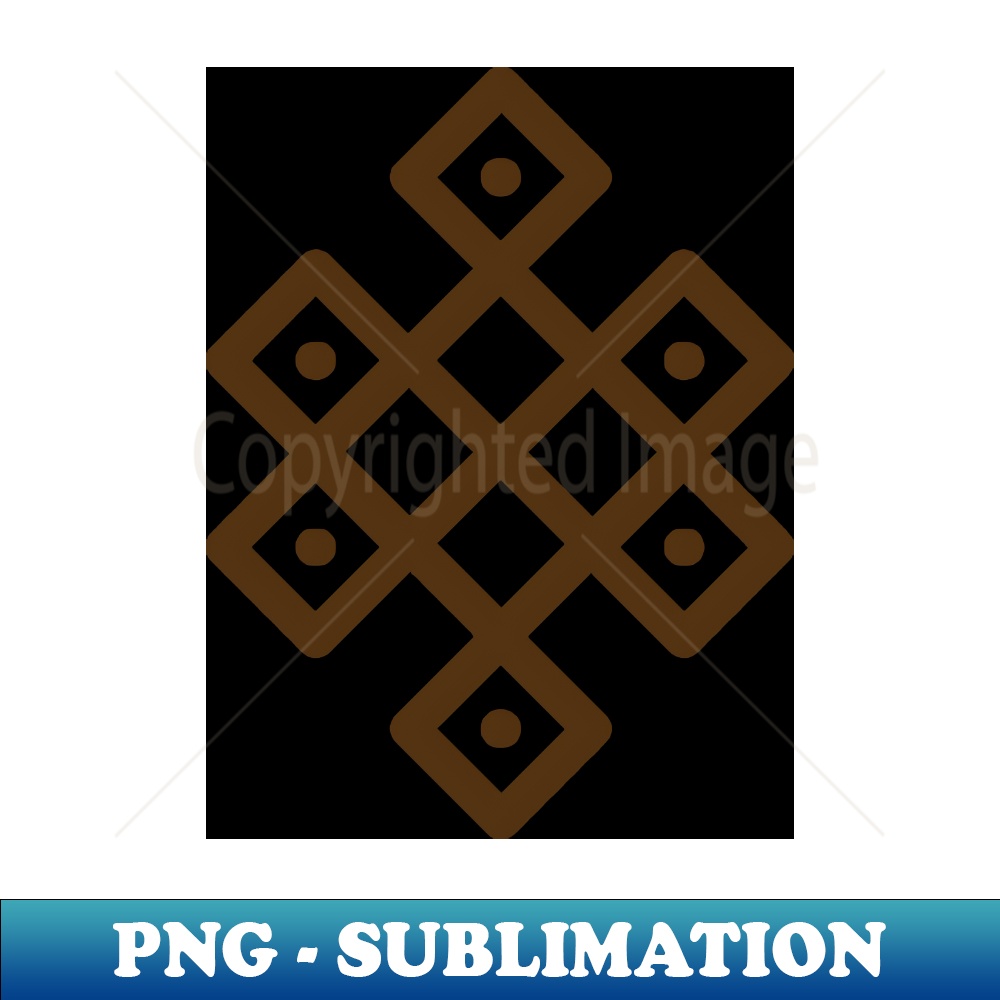 Tibetan Endless Knot - Brown - Artistic Sublimation Digital | Inspire ...