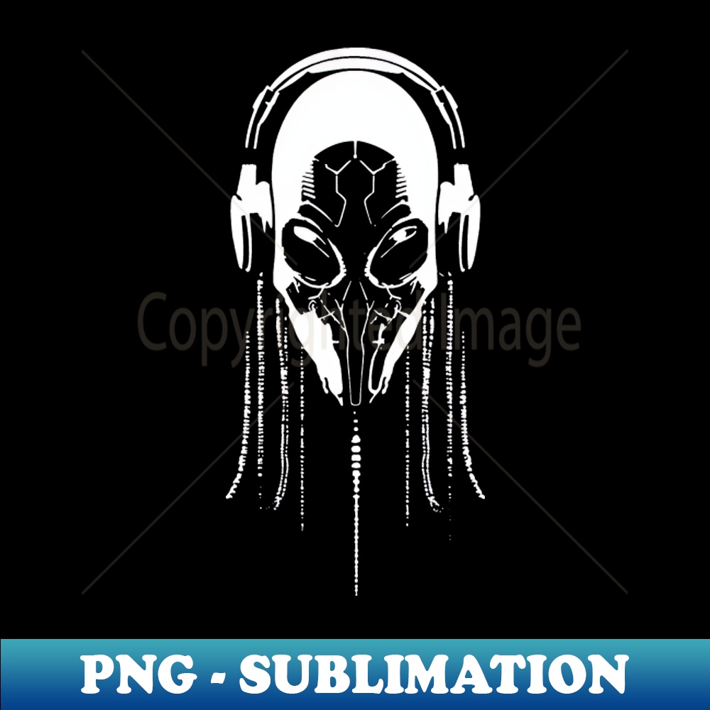 Alien with Headphones - Instant Sublimation Digital Download | Inspire ...