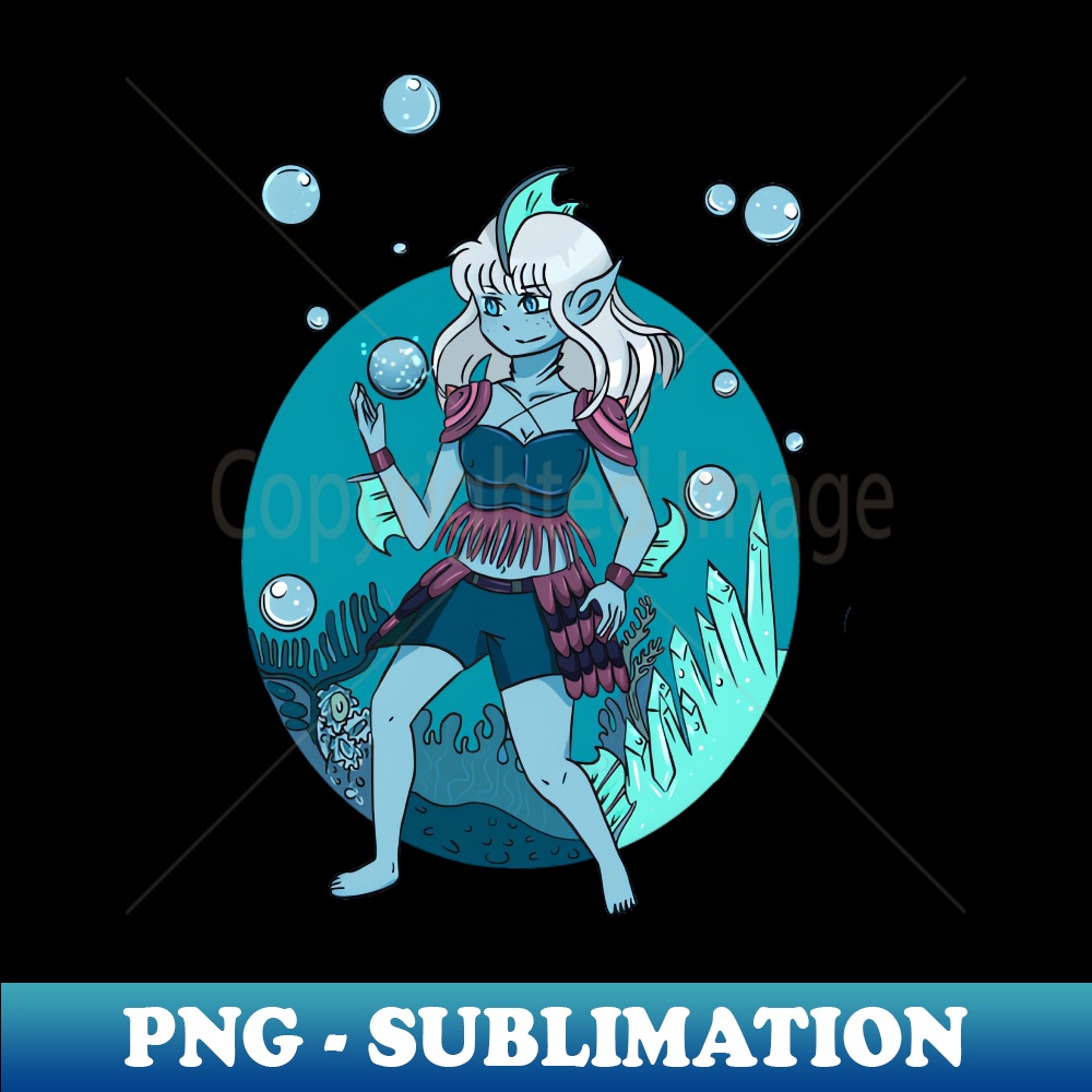 Aquatic Demon - Stylish Sublimation Digital Download - Insta | Inspire Uplift