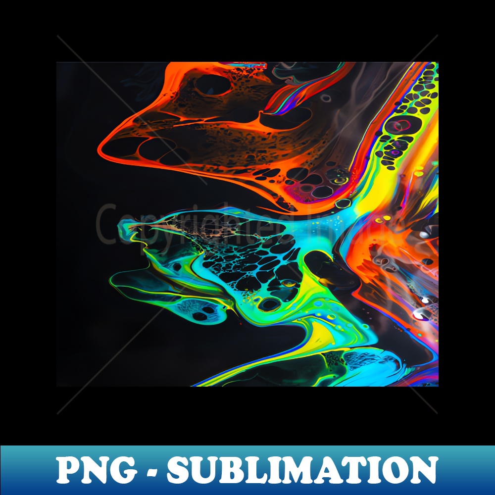Colourful mix of neon Paints - Sublimation-Ready PNG File - | Inspire ...