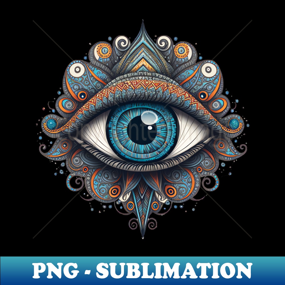 Decorative Evil Eye Art with Mandala Swirl Designs - Stylish | Inspire ...