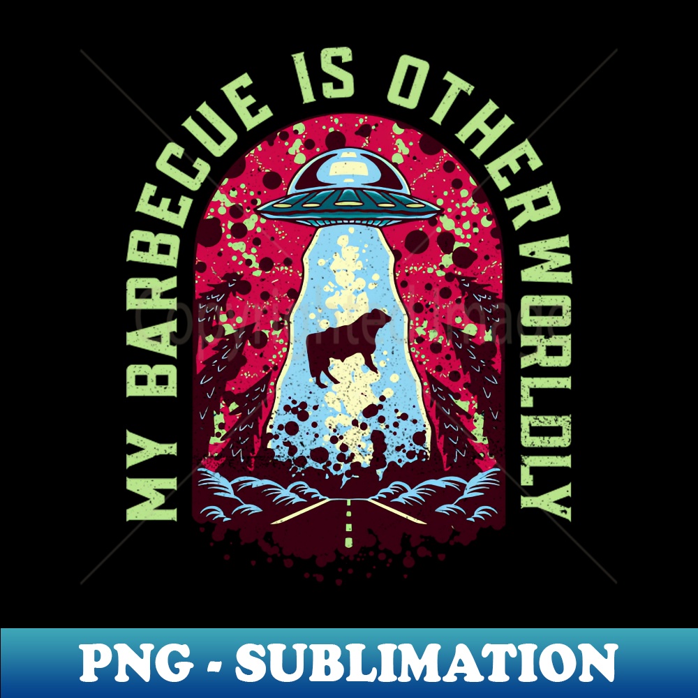 Alien Barbecue BBQ BBQ Lover Ufo Abduction - PNG Transparent | Inspire ...