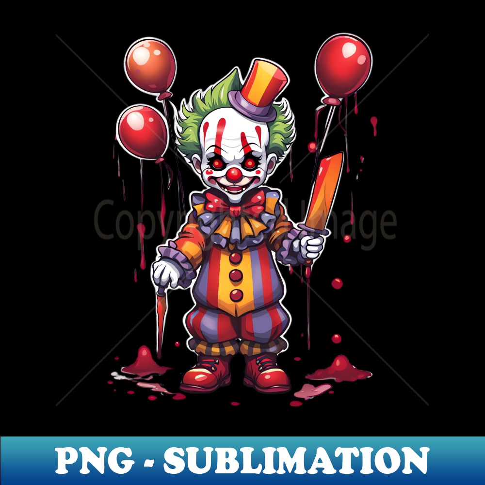 Chibi Killer Clown - Fun Cartoon Character - Unique Sublimat | Inspire ...