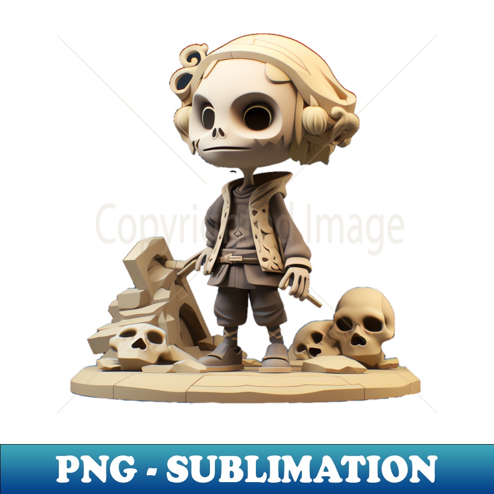 preppy skeleton has hair and clothes that look great on the | Inspire ...